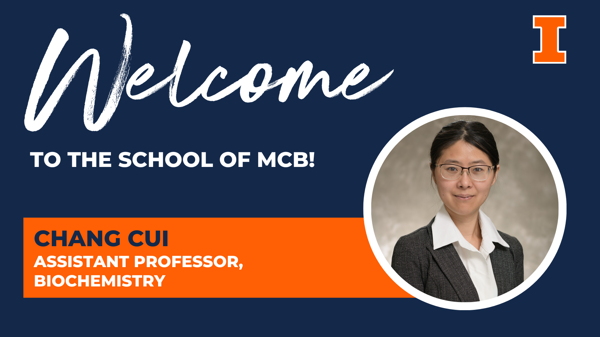 Meet Chang Cui, new assistant professor of biochemistry | School of Molecular & Cellular Biology ...